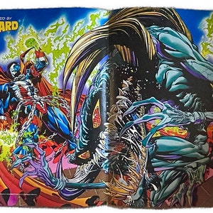 Vintage Spawn and Angela Poster Wizard Comics Magazine Todd Mcfarlane ...