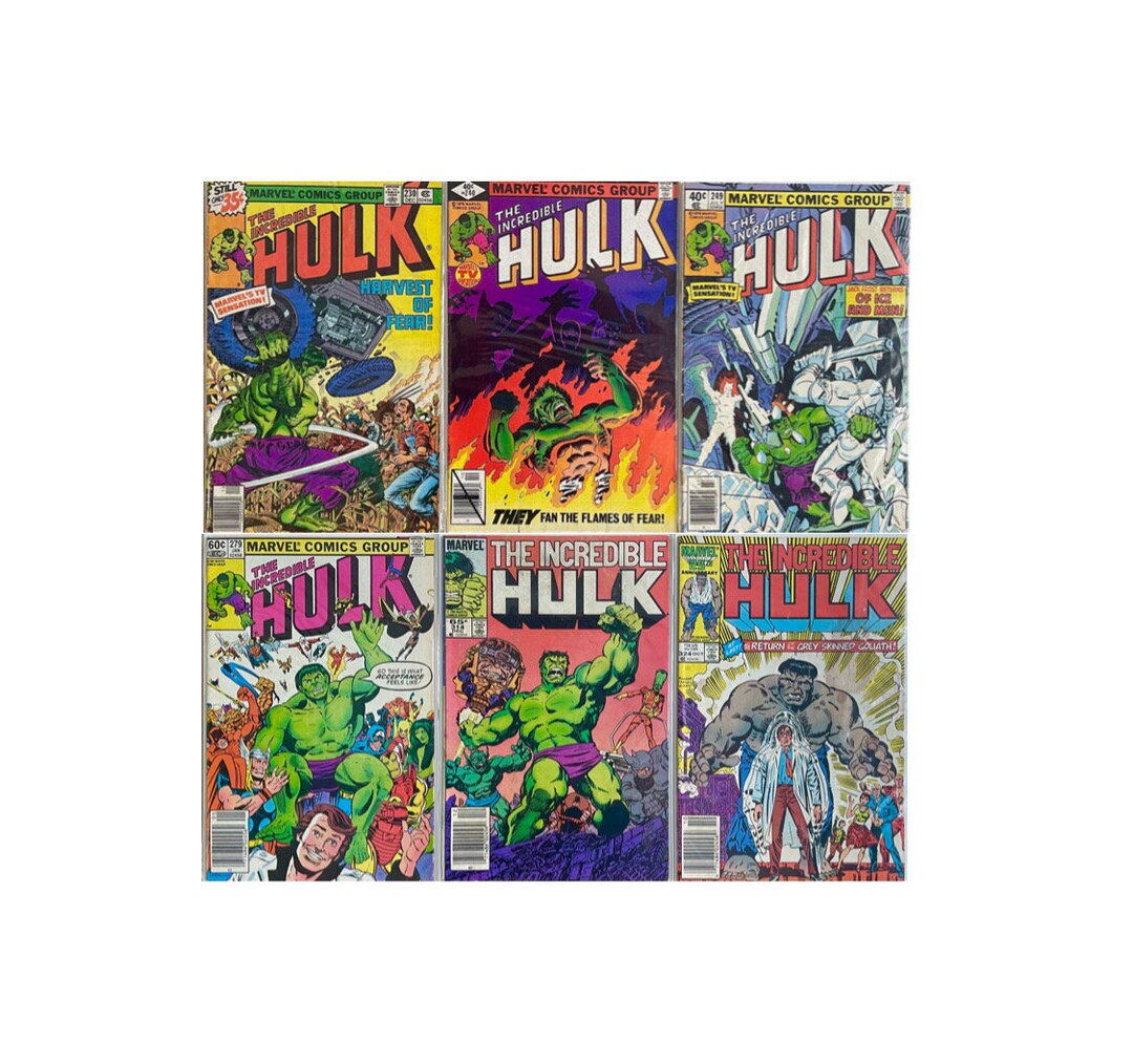 Marvel Comics Incredible Hulk Lot of 6 Books 1978-86 - Etsy