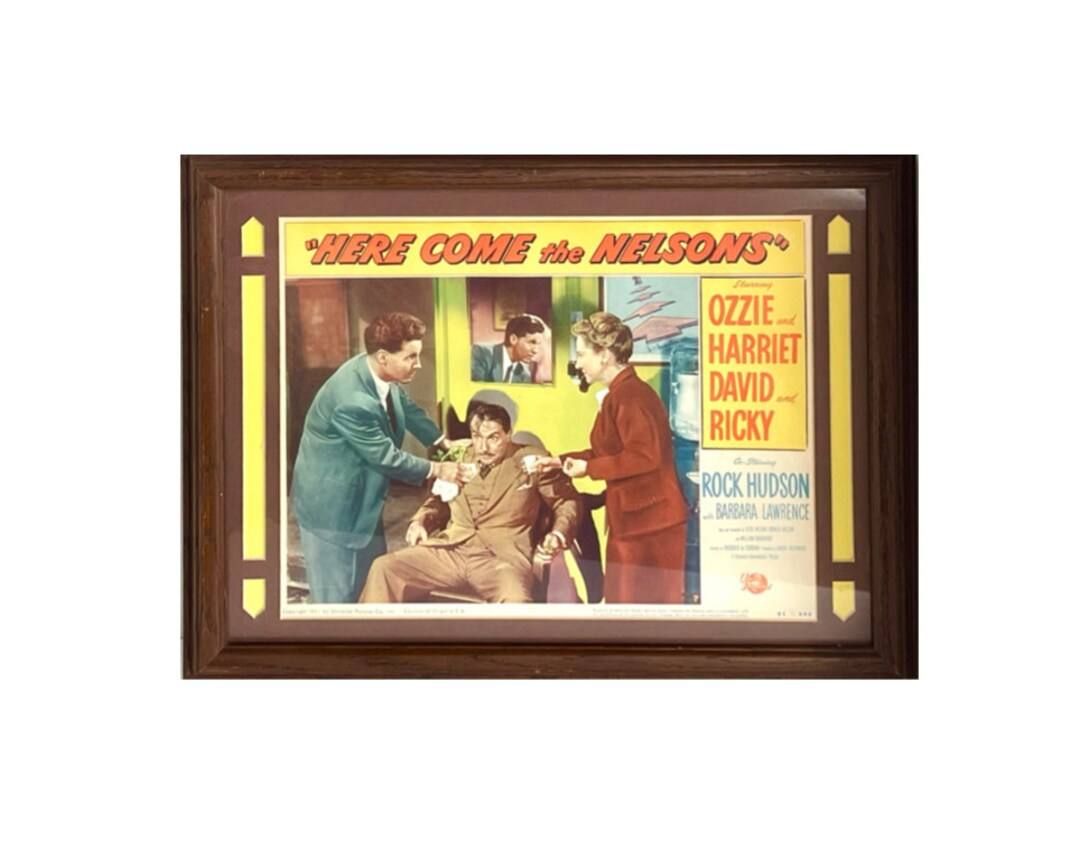 Vintage Movie Lobby Card “here Come the Nelsons” Universal International 1951 Framed - Etsy