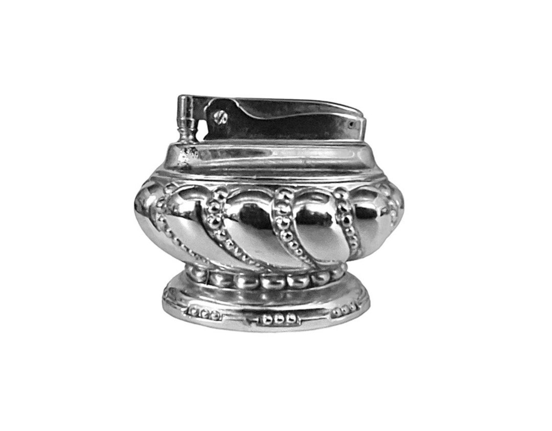 Mid Century Ronson Crown Table Lighter Silver Plate Vintage 1939-1948 ...