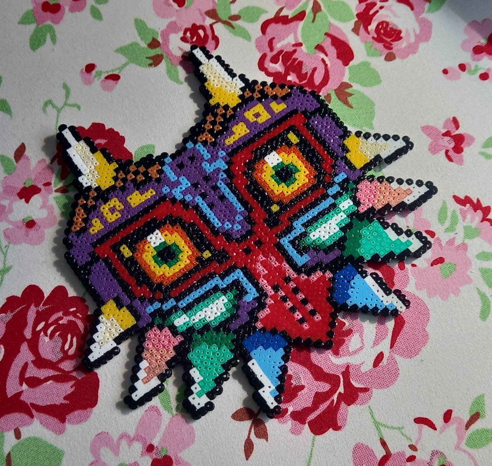 Large Sprites: Majoras Mask, Floral D20 - Etsy