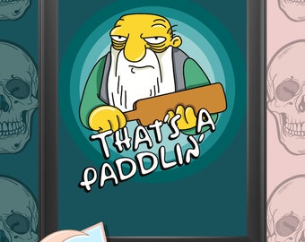 Simpsons Paddling - Etsy