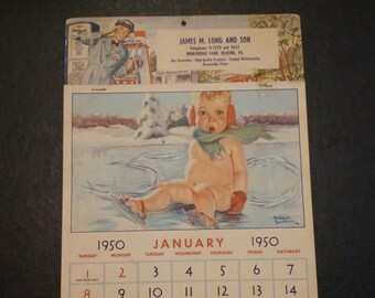 1950 calendar | Etsy