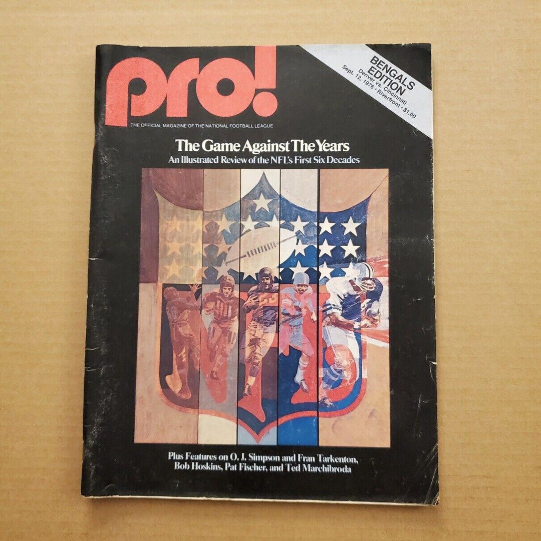 12021976 Denver Broncos at Cincinnati Bengals NFL Program - Etsy