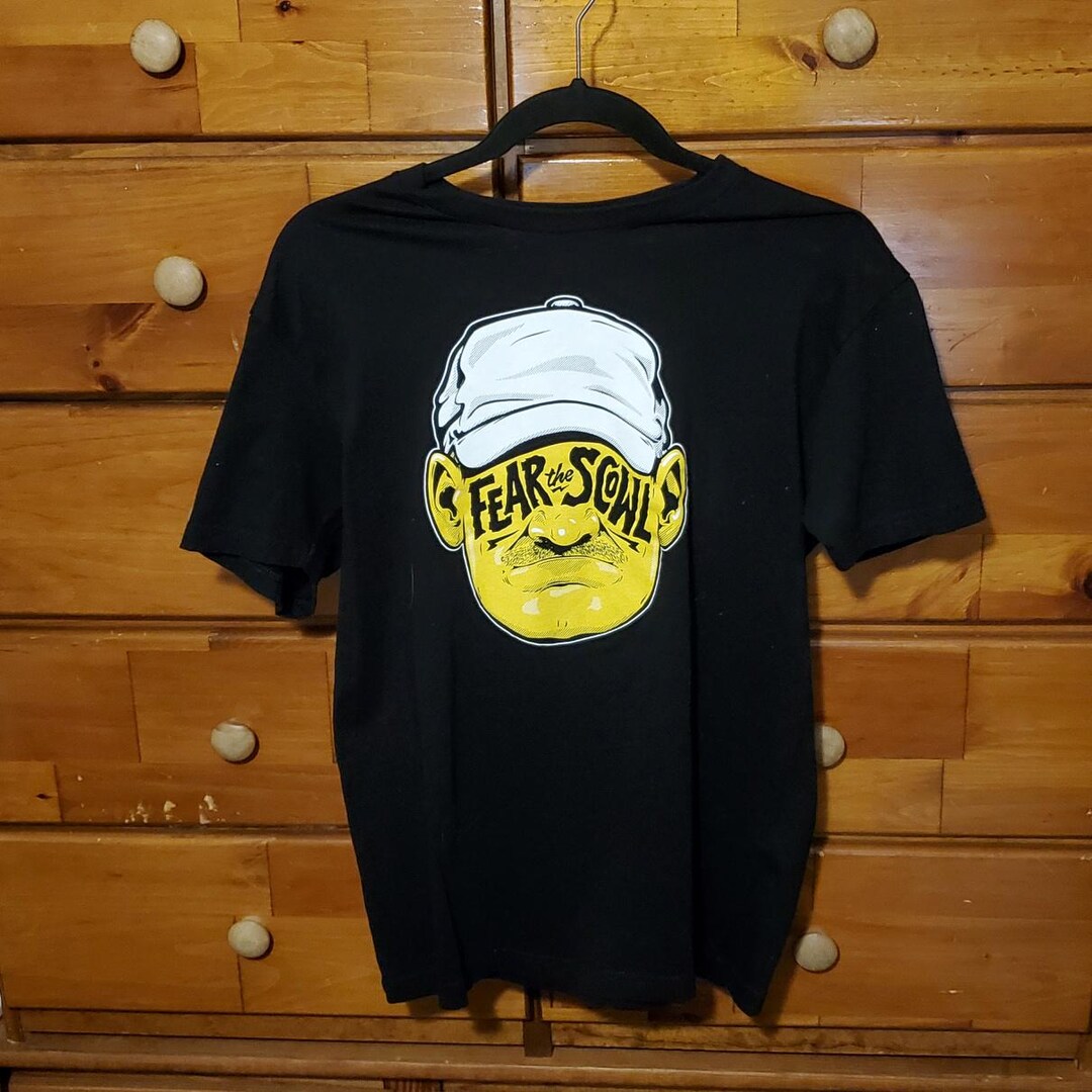 7119----pittsburgh Steelers Bill Cowher "fear the Scowl" Ltd Edition T ...