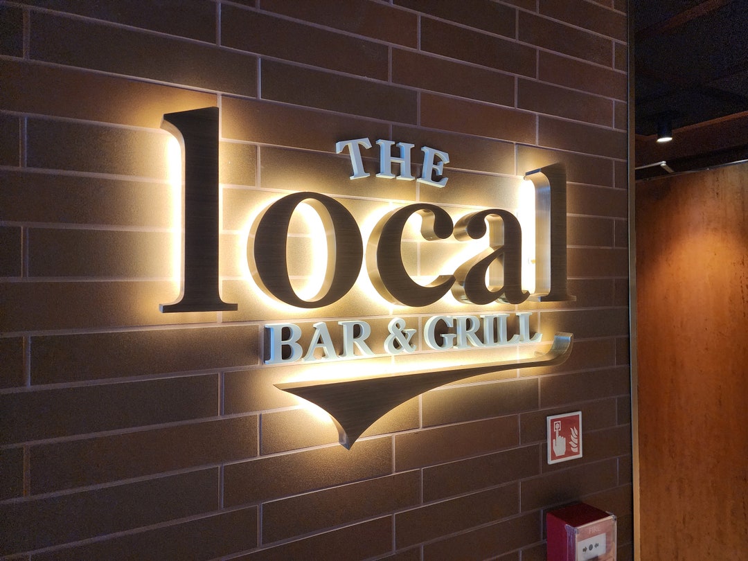 Backlit Business Sign, Backlit Sign, Backlit Letters, Custom Backlit ...