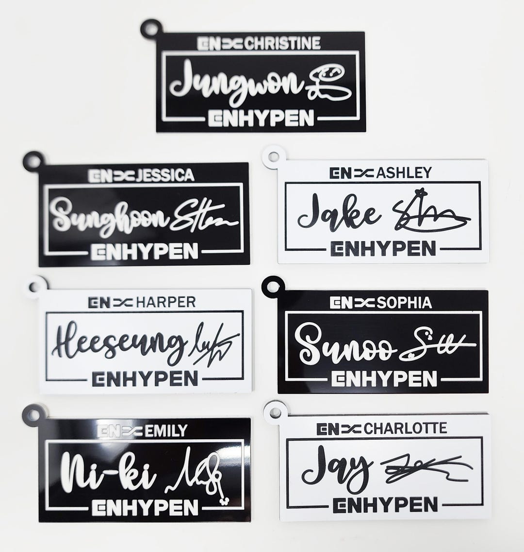 Enhypen Keychain Enhypen Merch Enhypen Backpack Tags Jungwon Heeseung ...