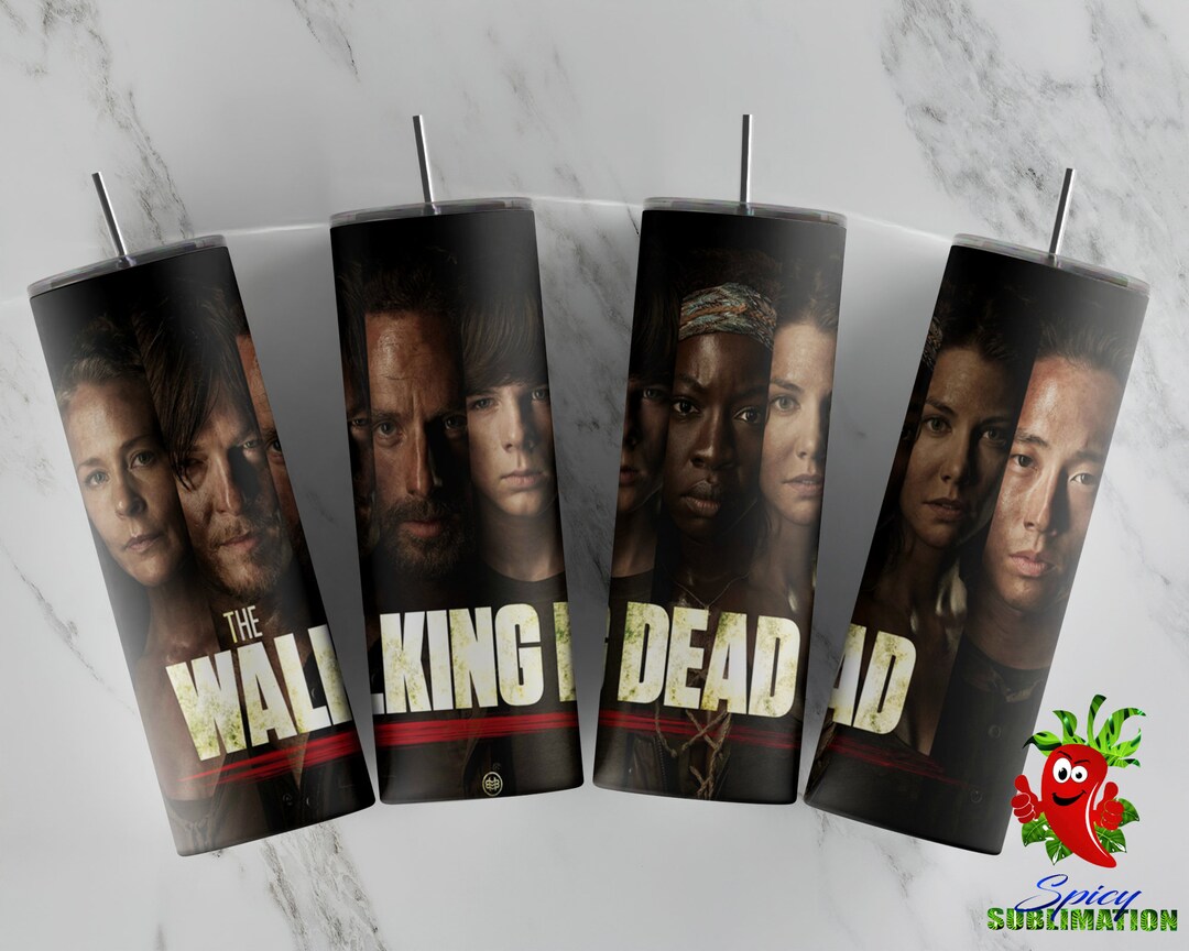Walking Dead Sublimation Waterslide 20oz Tumbler Wrap. Printable ...