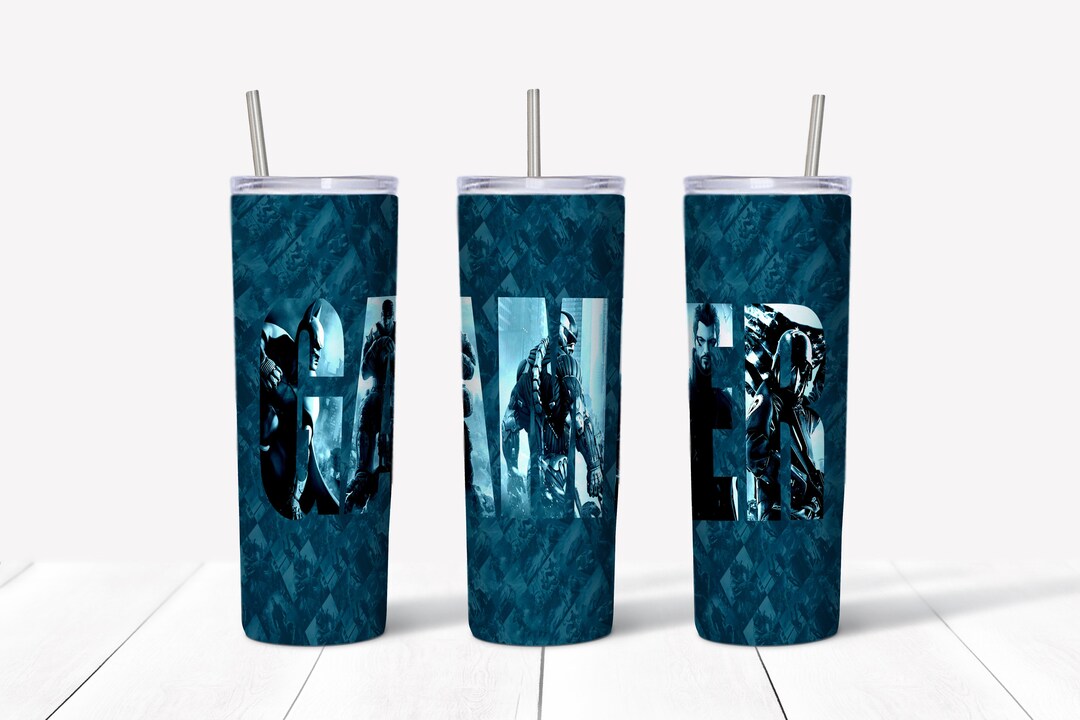 Gamer Sublimation Waterslide Design 20oz Tumbler Full Wrap Christmas ...