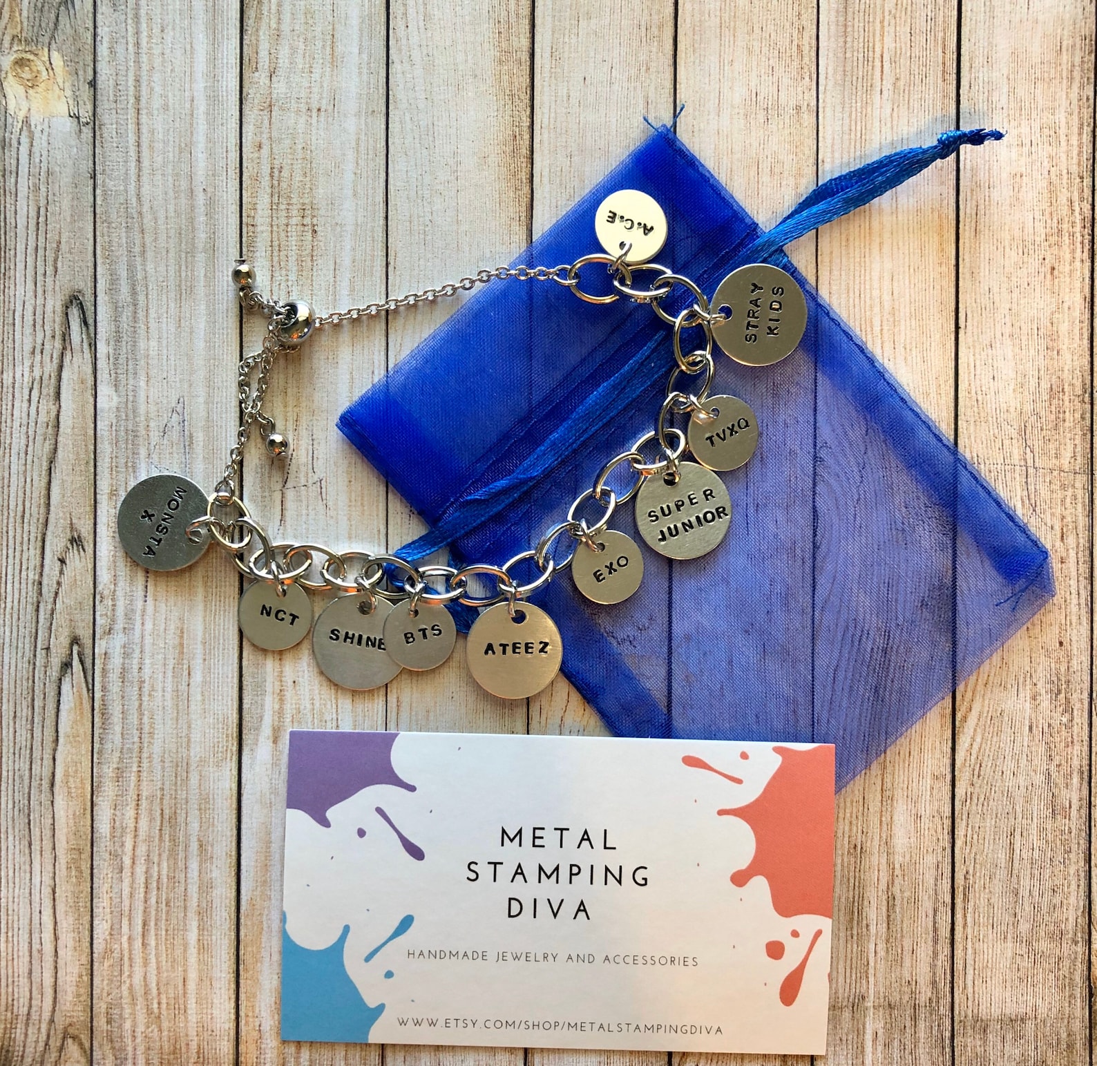 Handmade KPOP Charm Bracelet/kpop/favorite Groups/gift | Etsy