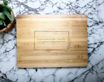 Funny Bamboo Serving Tray, Charcuterie Board - Etsy