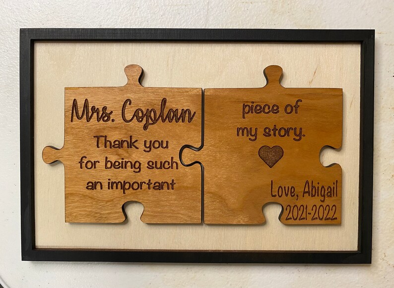 Personalized Puzzle Sign Teacher Appreciation Teacher Gift - Etsy