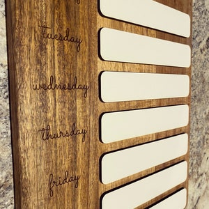 Weekly Menu Cutting Board Dry Erase Menu Board Meal - Etsy