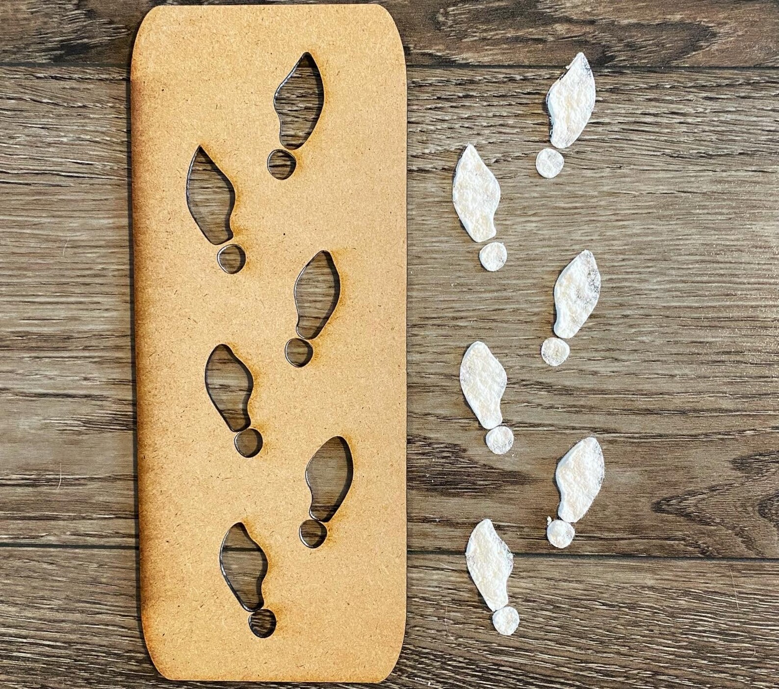 Santa Boot Stencil Santa Boot Print Elf Footprints Reindeer - Etsy