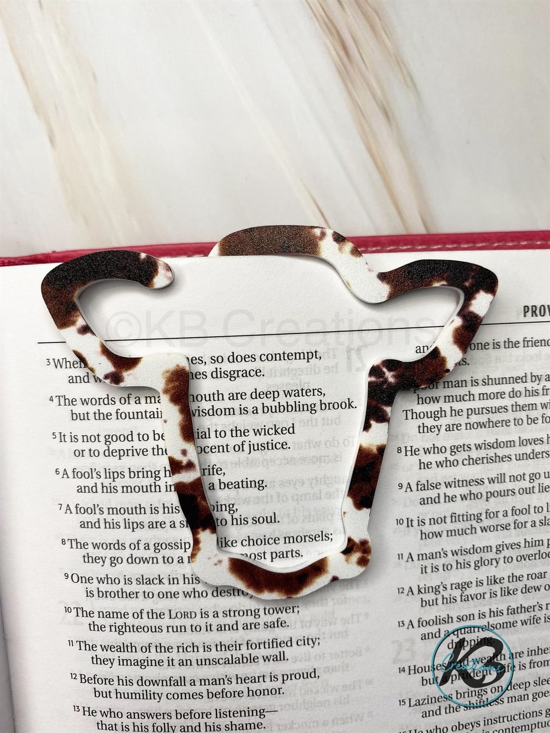 Cow Acrylic Bookmark - Etsy