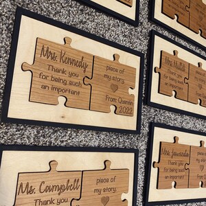 Personalized Puzzle Sign, Teacher Appreciation Gift, Thank You Gift ...