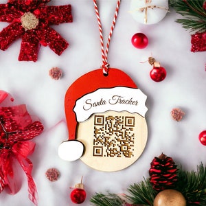 Santa Tracker Barcode Ornament - Etsy