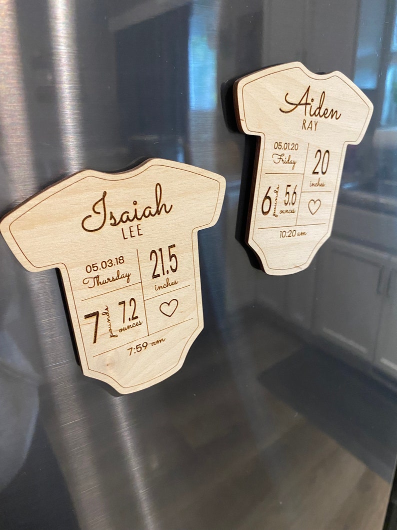 Baby Birth Stat Magnet Personalized Newborn Magnet New Baby - Etsy