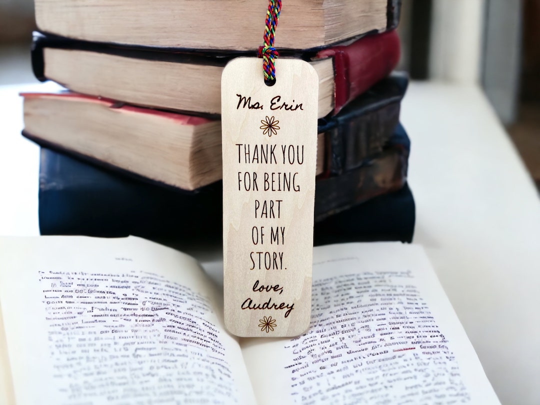Personalized Teacher Bookmark Teacher Gift Thank You Gift - Etsy