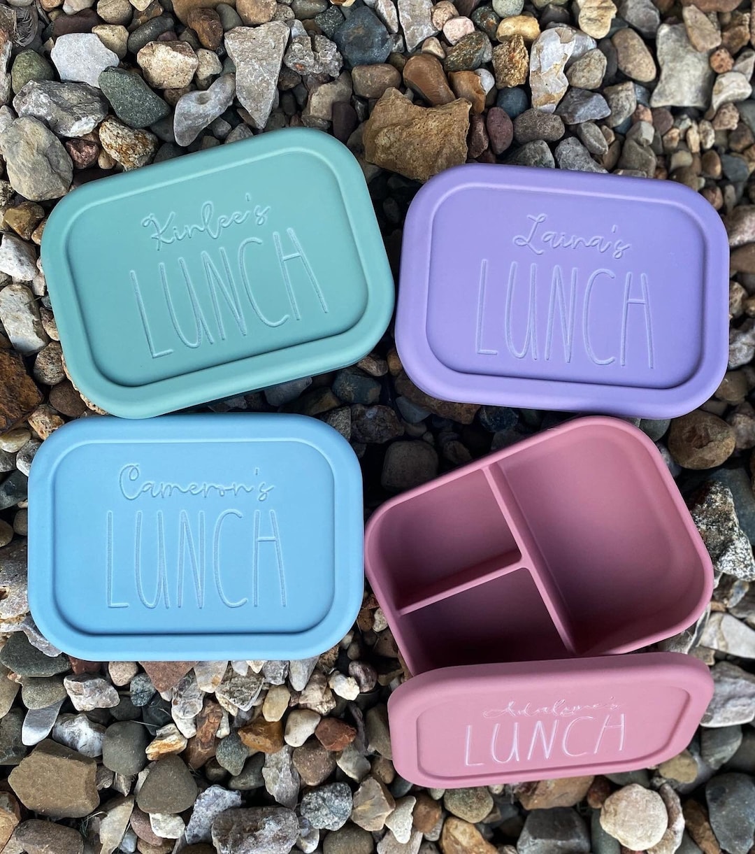 Personalized Silicone Bento Box, Kids Lunch Box - Etsy