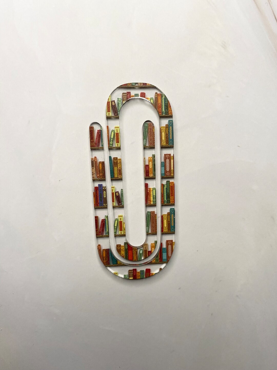 Paperclip Acrylic Bookmark - Etsy