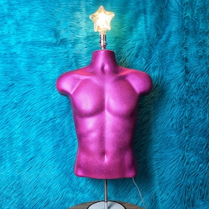 Uncanny Valley Half Bust Mannequin Lamp in Fuchsia With - Etsy