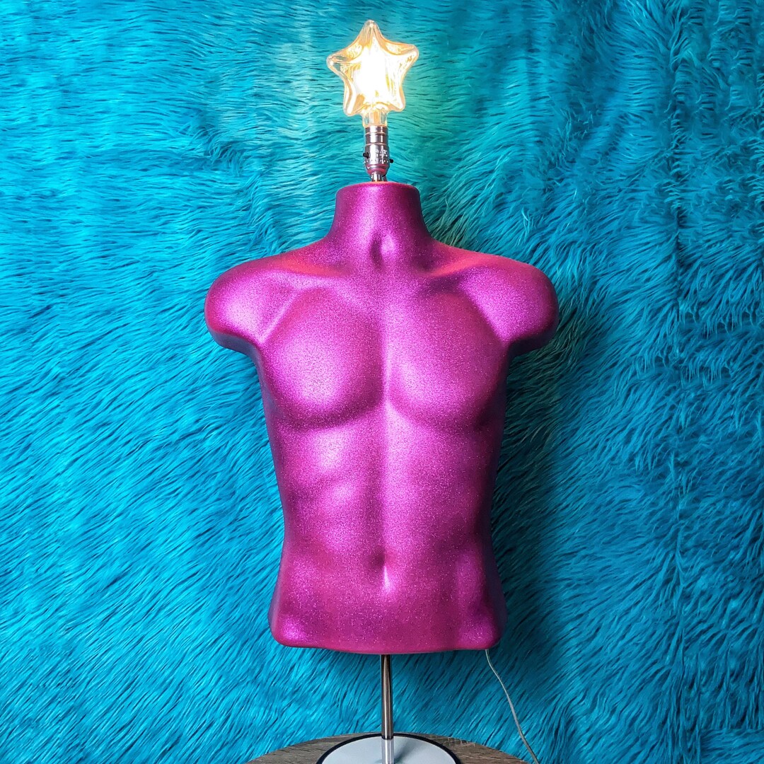 Uncanny Valley Half Bust Mannequin Lamp in Fuchsia With - Etsy