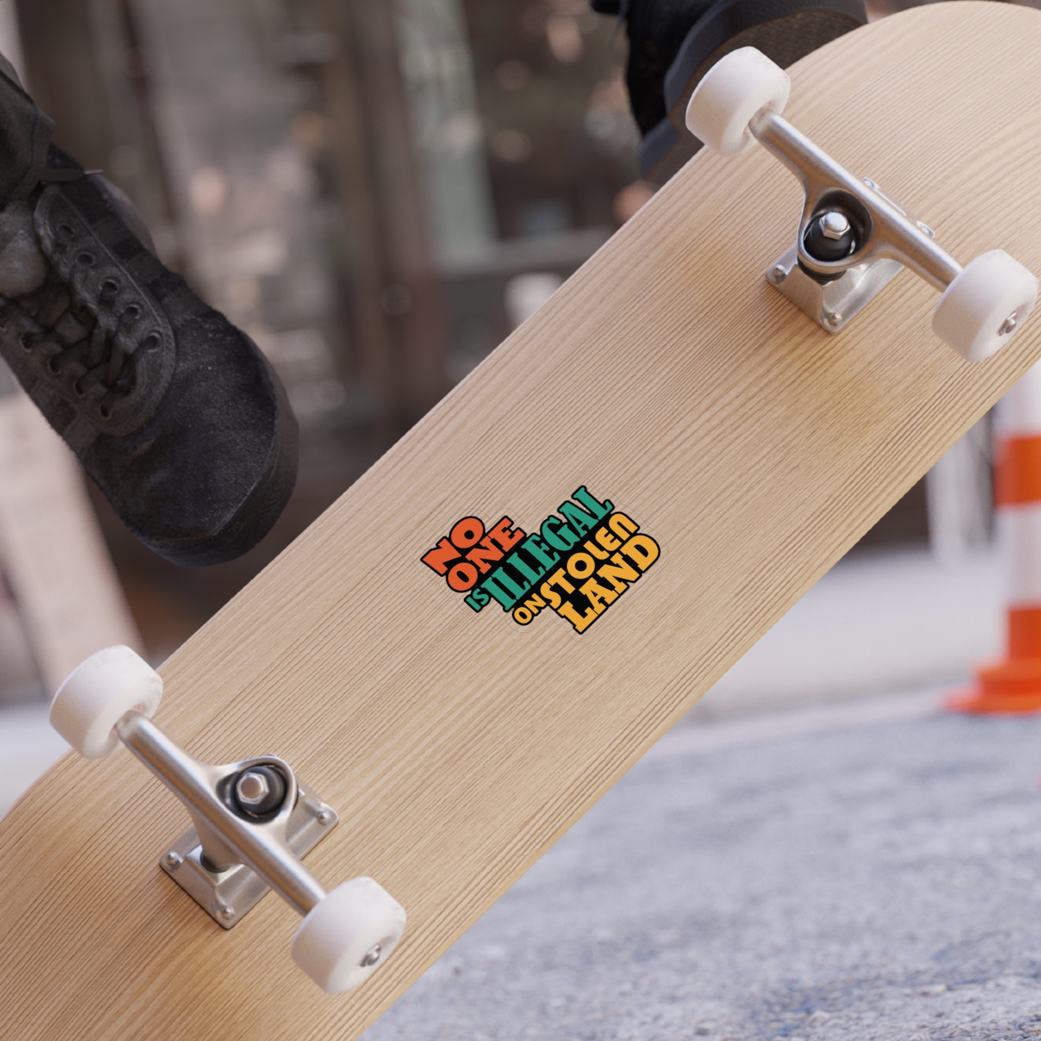 Immigration Car Bumper Sticker, No One is Illegal on Stolen Land ...