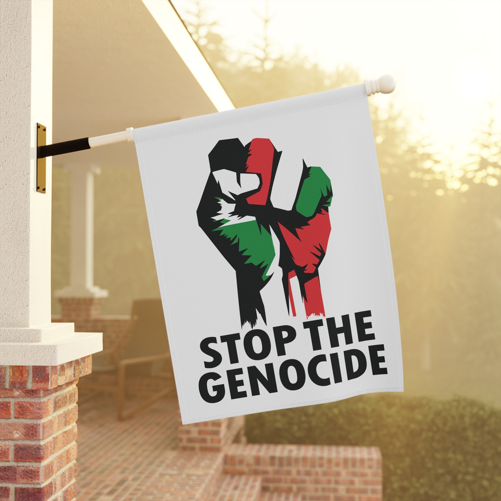 Stop the Genocide Garden & House Banner, Human Rights Sign, Free ...
