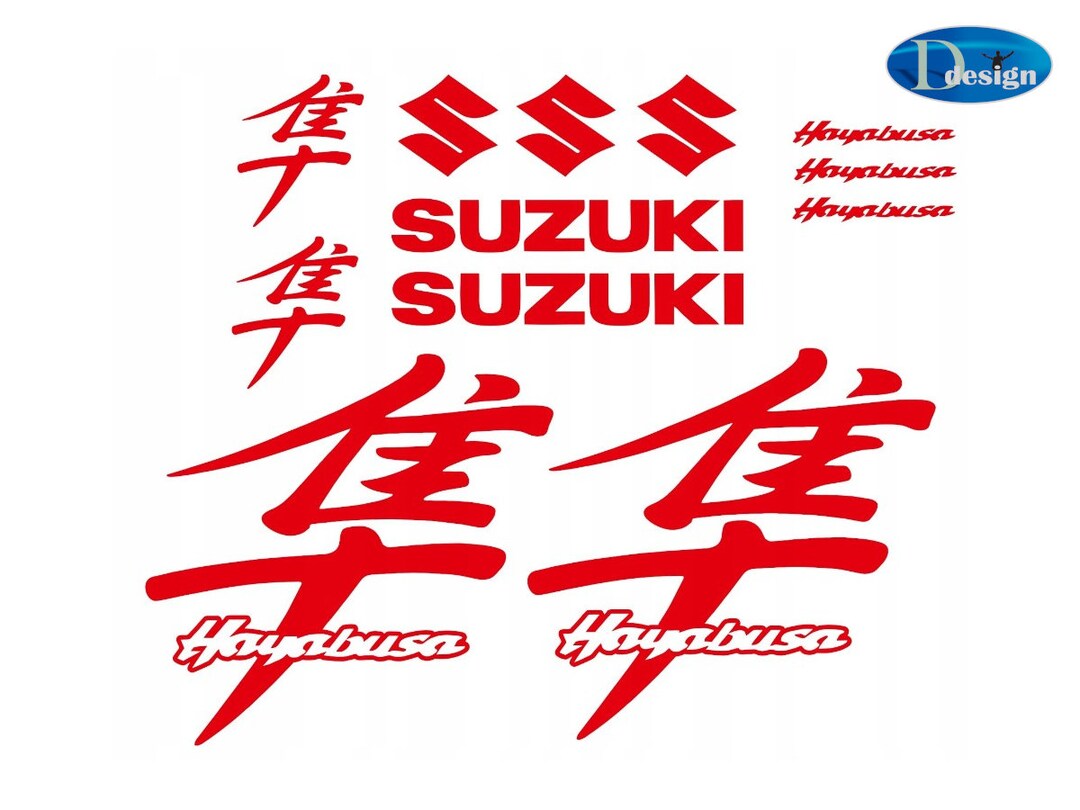 Suzuki Hayabusa Stickers 12 Pieces Set - Etsy