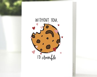 Crumble Cookie Card - Etsy