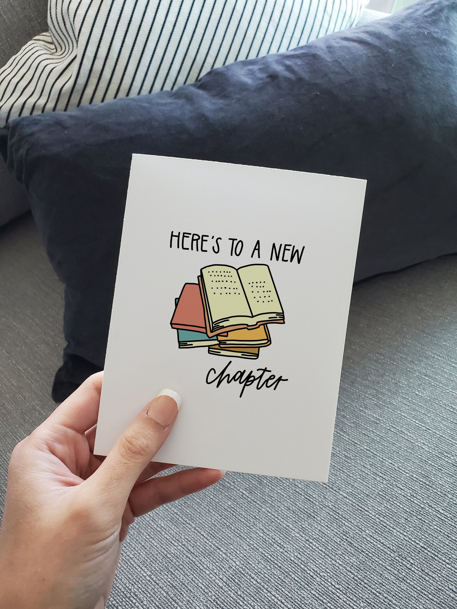 Here's to a New CHAPTER Card Punny Celebration | Etsy