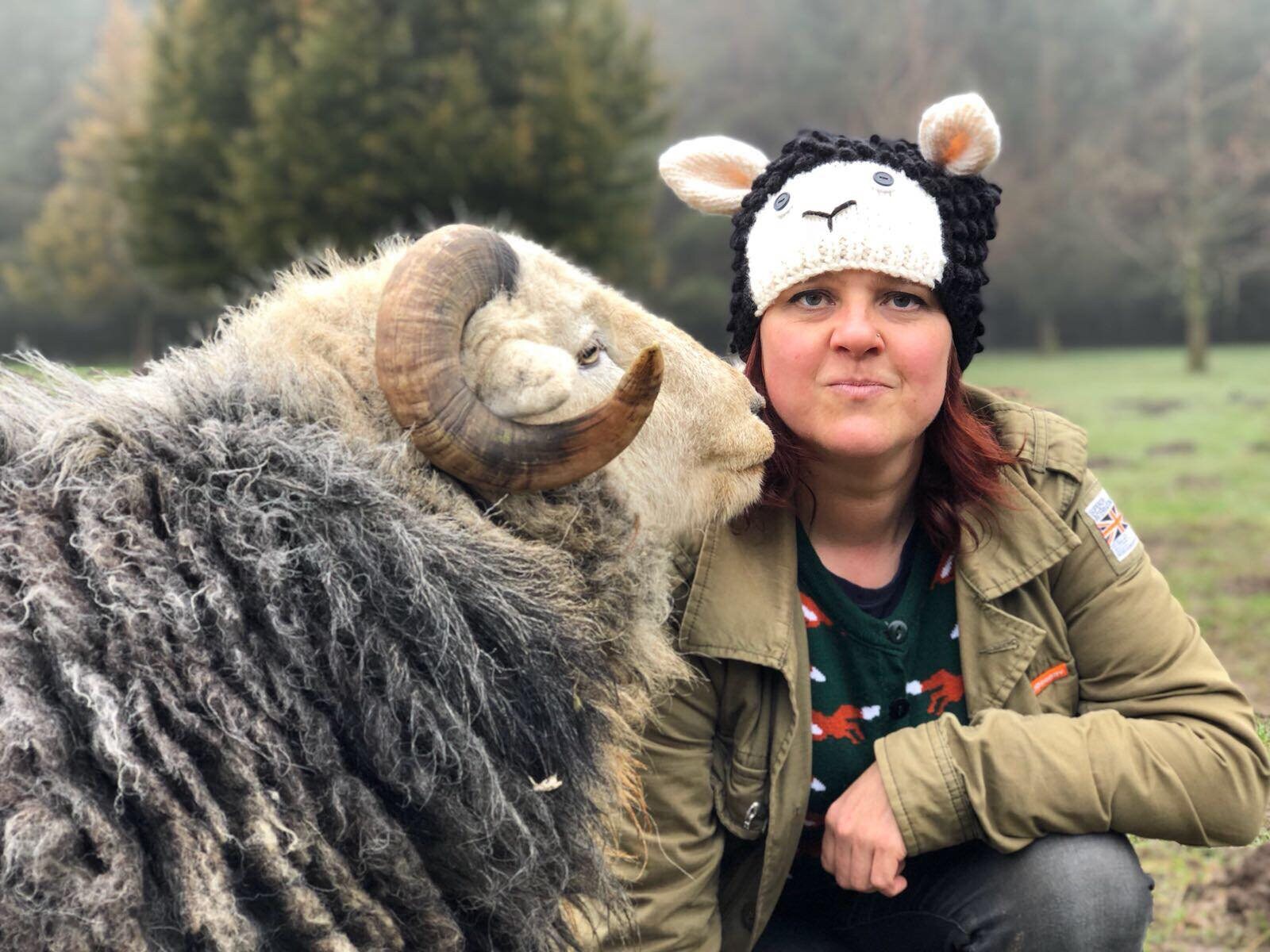 Black Sheep Hat Hand Knitted Knitwear Sheep Hats Sheep - Etsy