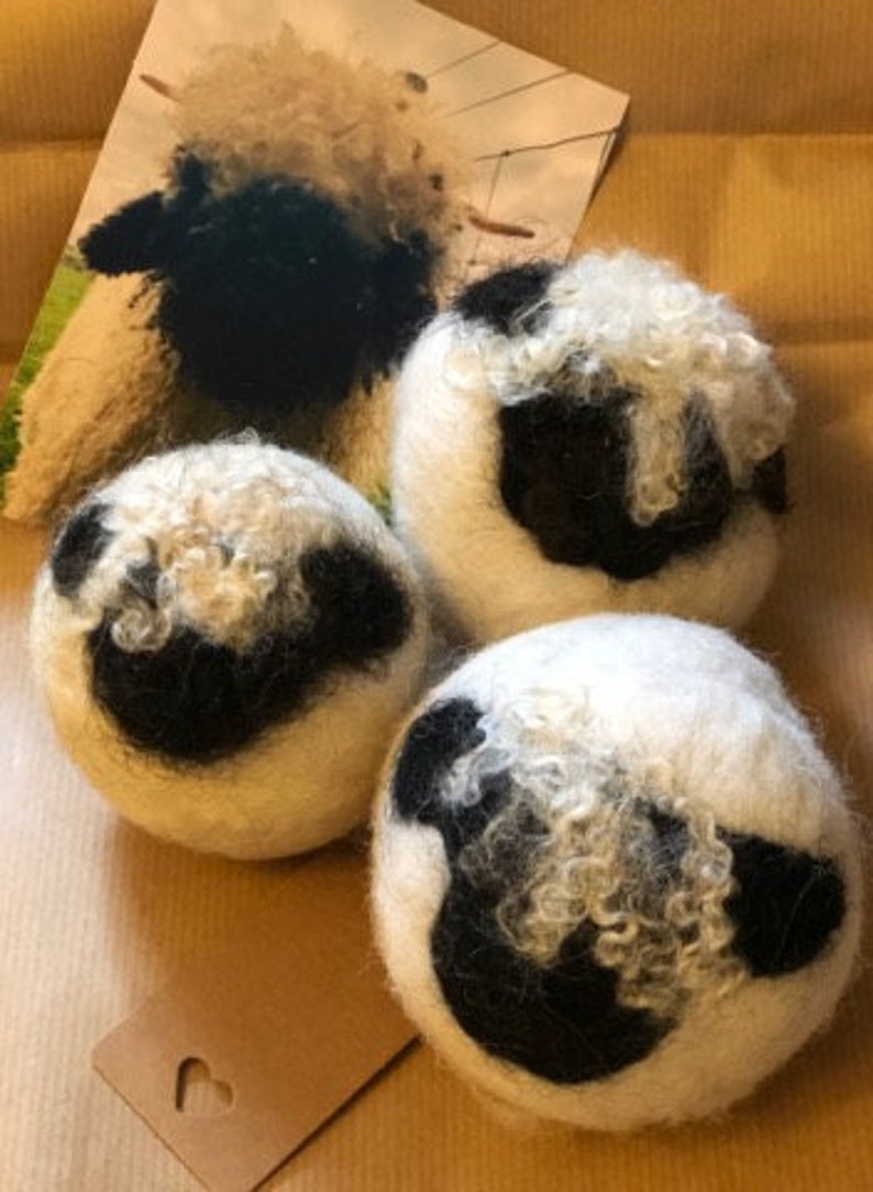 Sheep Sanctuary, Blacknose Valais, Valais, Wool Drier Balls, Pack of 3 ...