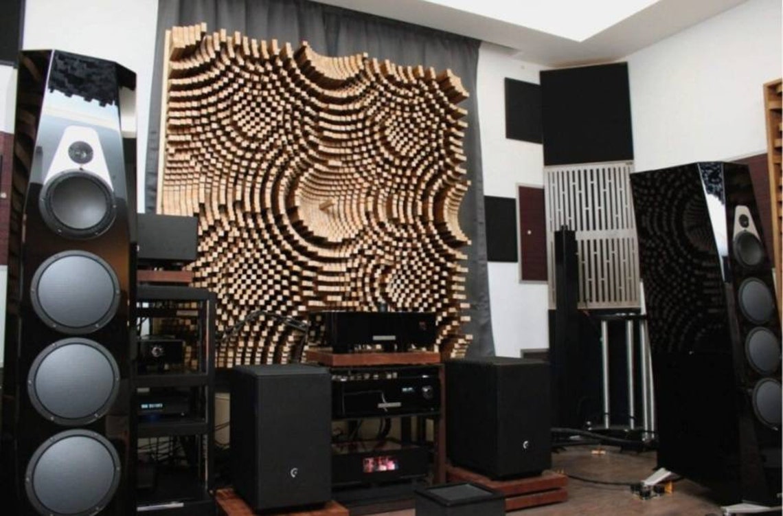 2D QRD N67 Inverse Wood Sound Diffuser Cinema and Recording - Etsy UK