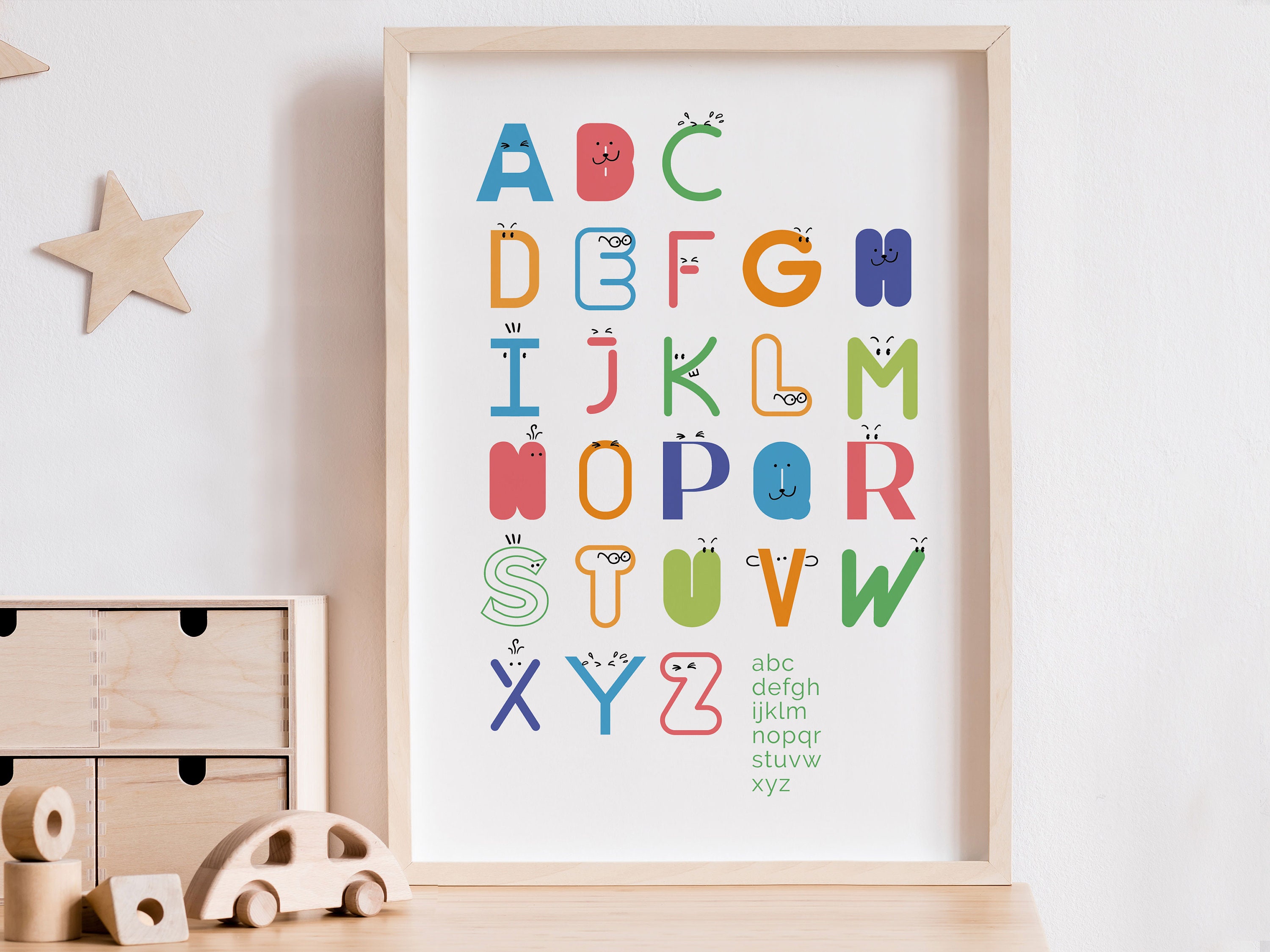 Alphabet Print - Nursery Print - Nursery Wall Art - Children's Prints ...