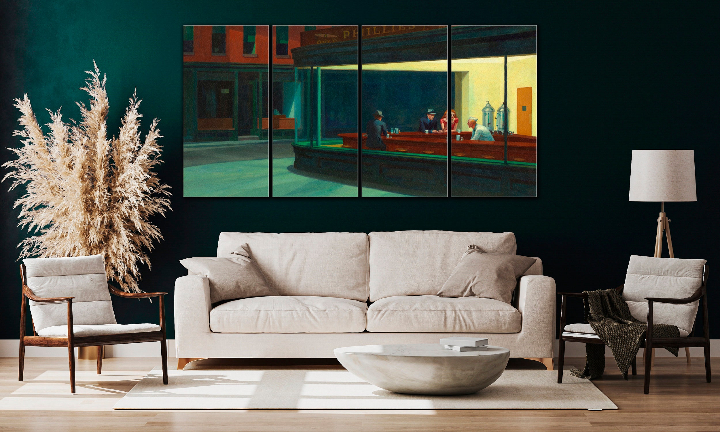 Edward Hopper Nighthawks Buffet Wall Art Edward Hopper Nighthawks Art ...