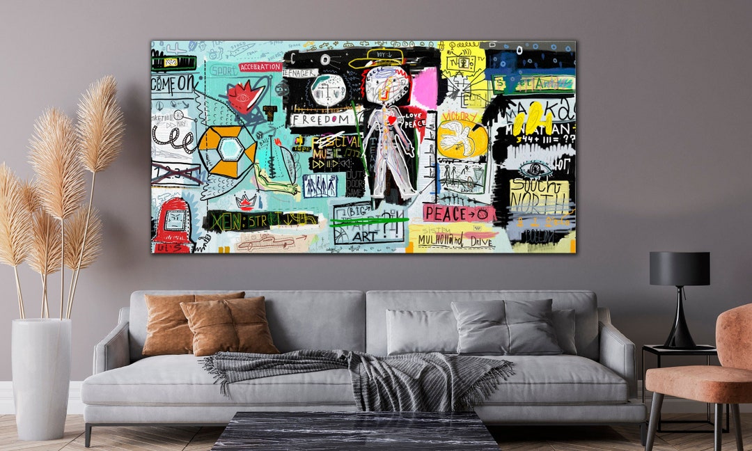 King of Street Art Large Wall Art Notary Art Urban Wall Art Graffiti ...
