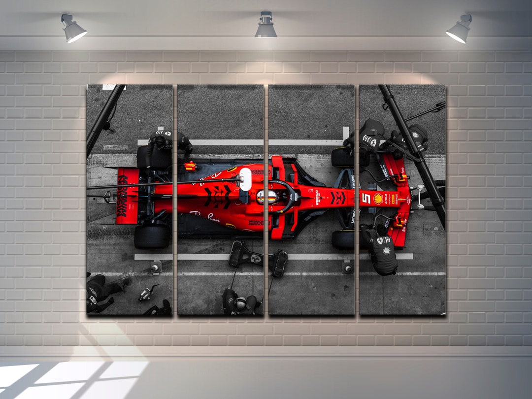 Formula 1 Pit Stop Leclerc Canvas Pit Stop Poster Charles Leclerc F1 ...