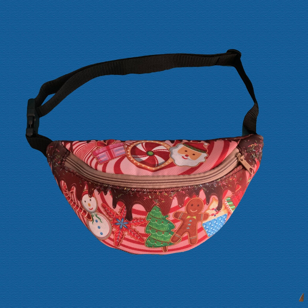 Fanny Pack: Sweets, Cookies and Chocolate Dripping on a Candy Stripes ...