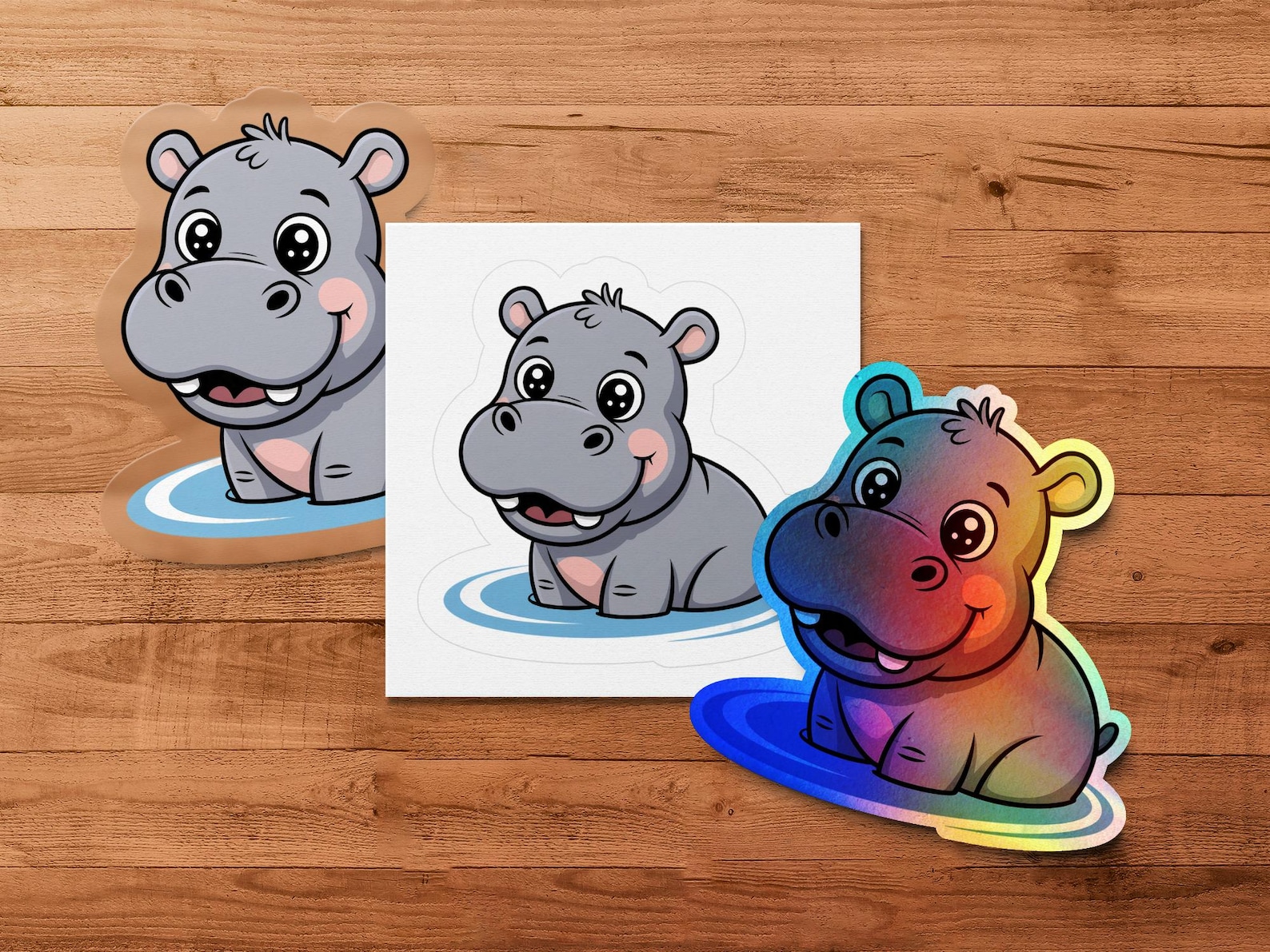 Baby Hippo Clipart, Cute Baby Animal Clipart, Baby Nursery Clipart ...