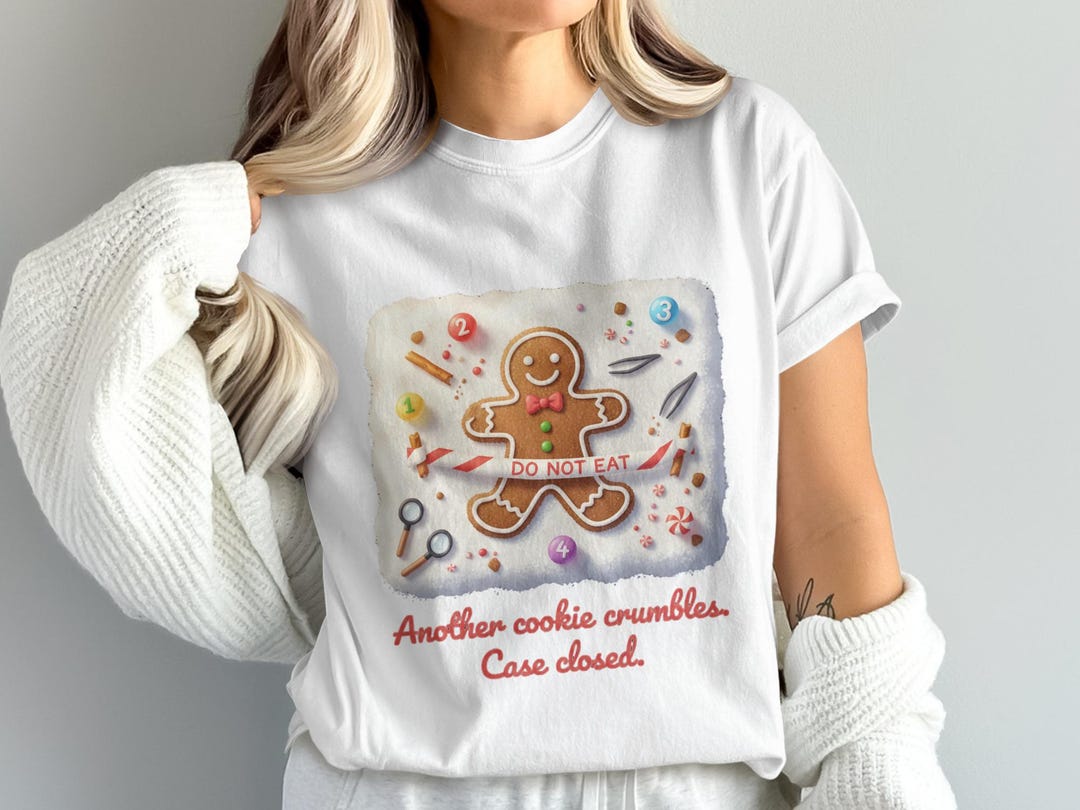 Detective Gingerbread Man Clipart, Crime Scene Png (digital Download ...