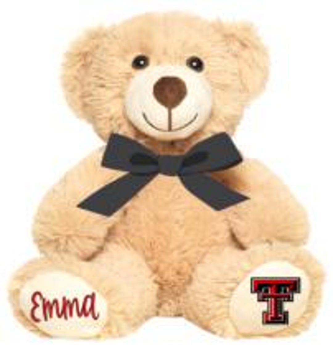 Texas Tech Bear. College Bear, Custom Bear, Personalized Bear - Etsy