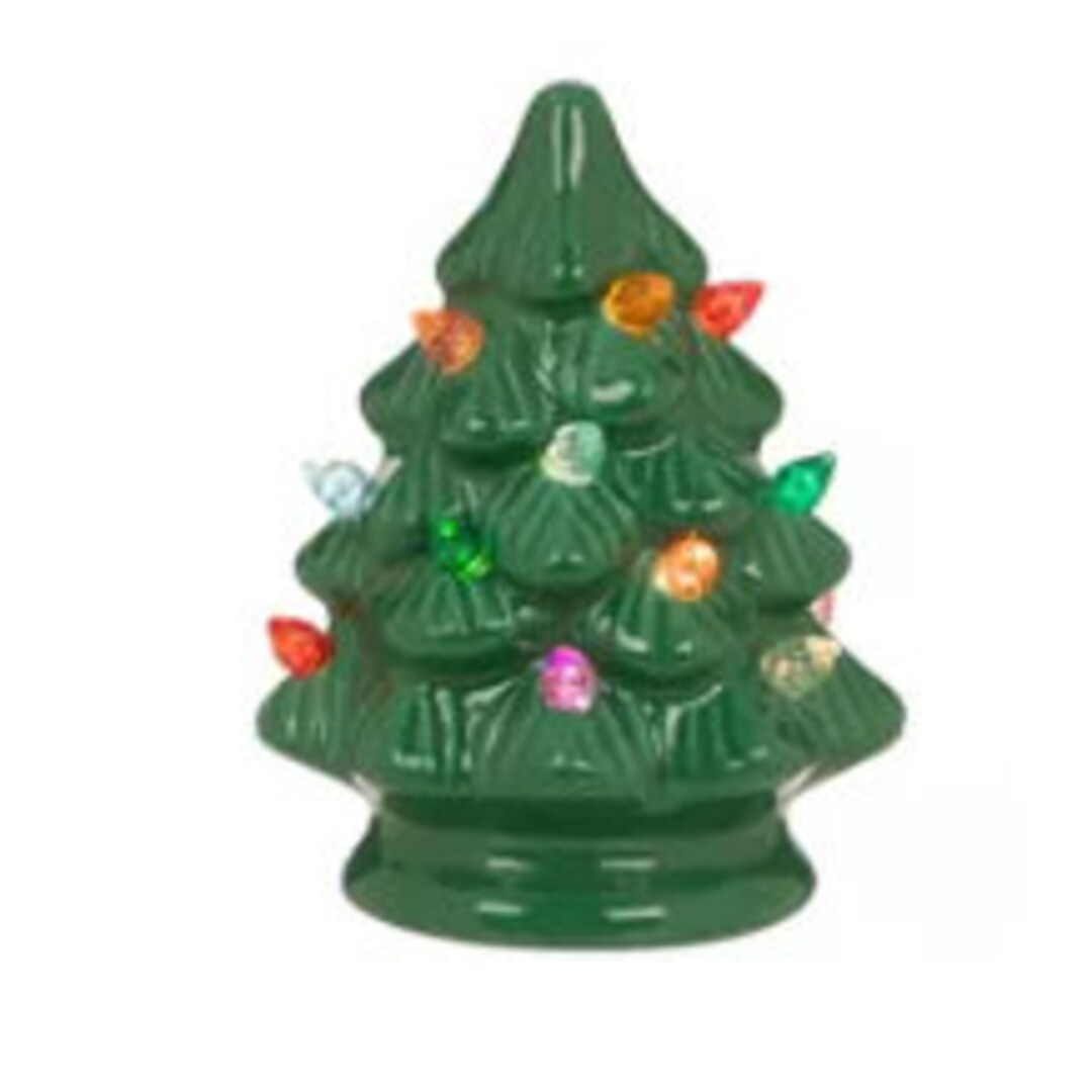 Mini Ceramic Light up Christmas Tree - Etsy