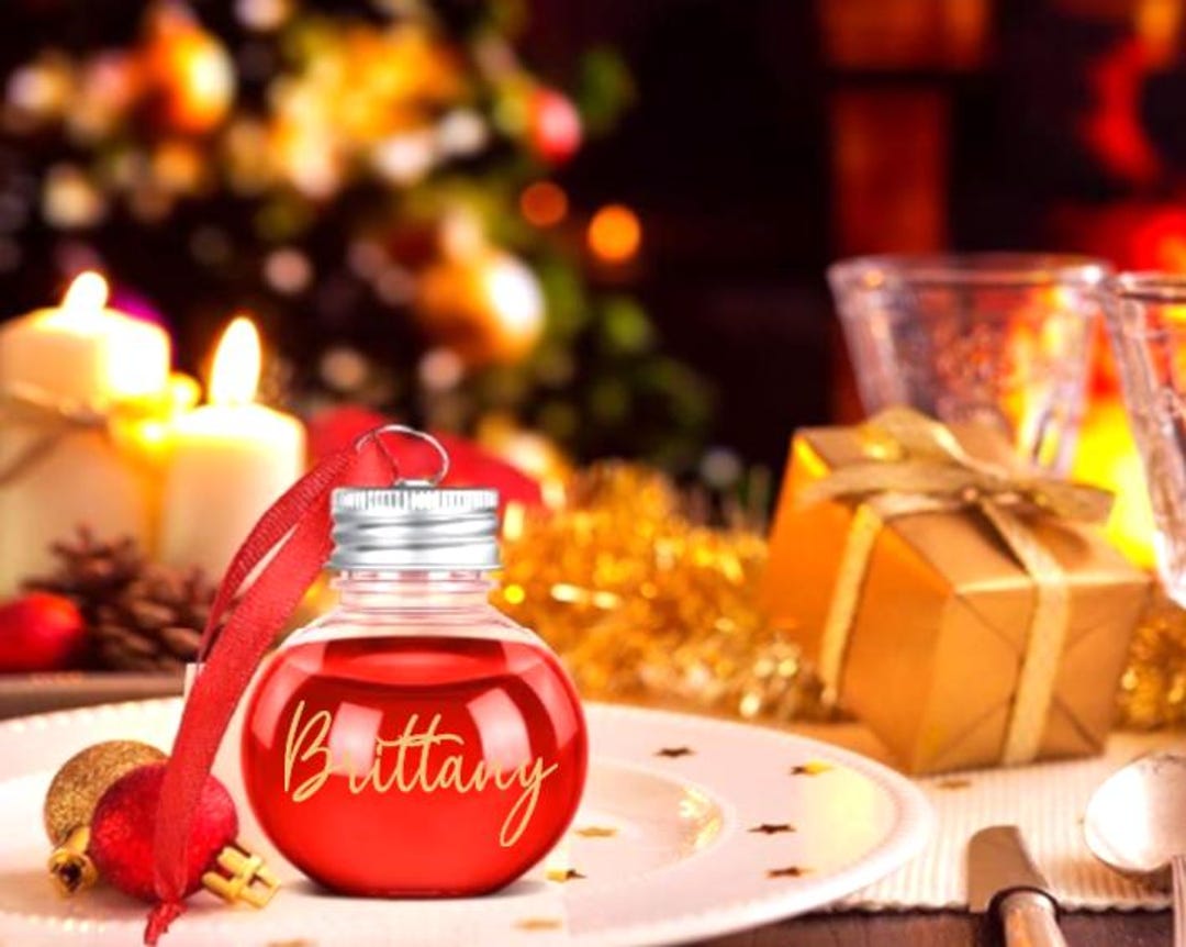Christmas Booze Balls Ornaments | Personalize Drink Ornaments - Etsy