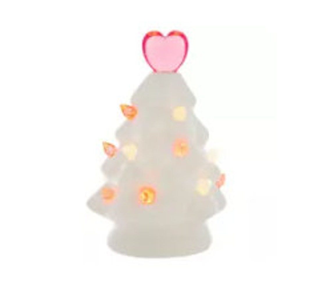 Mini Ceramic Light up Valentines Tree - Etsy
