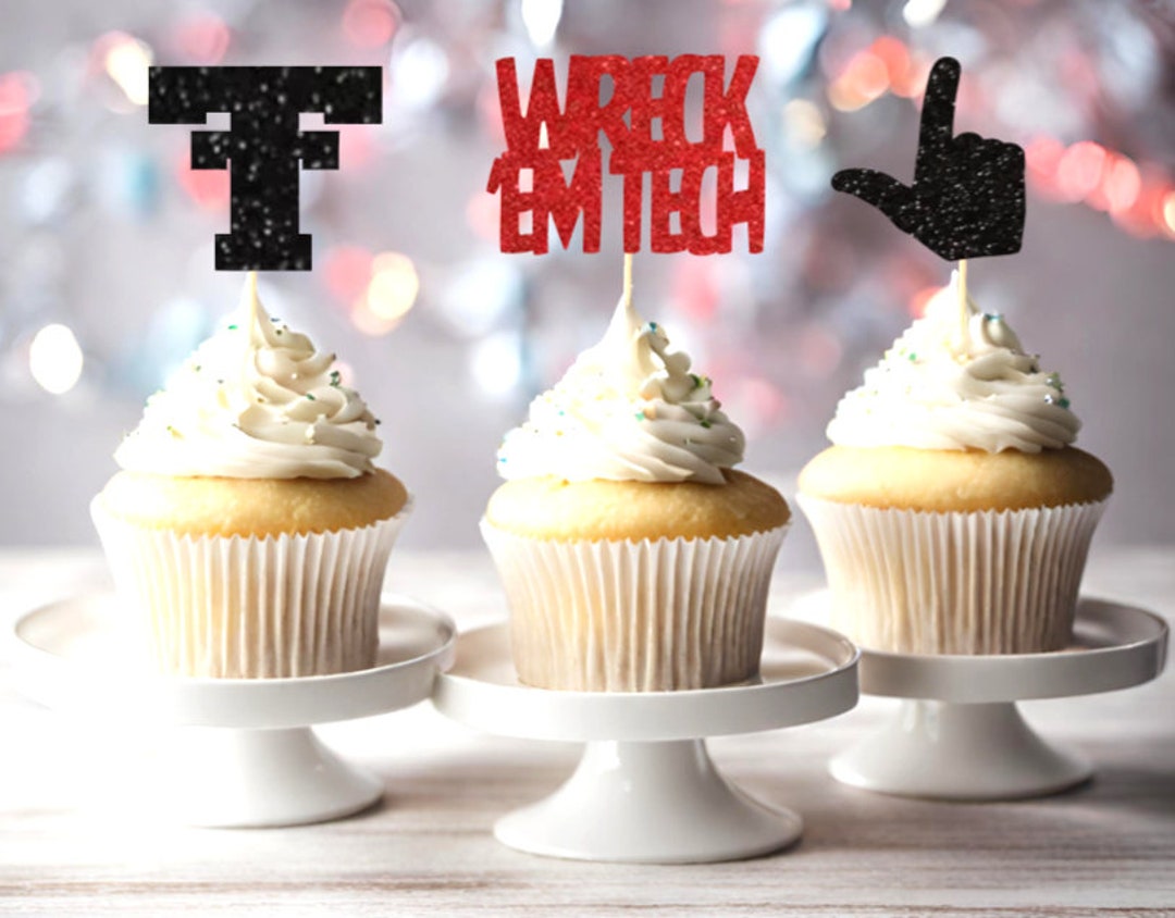 Texas Tech, Texas Tech Graduation, 2024 Graduation Cupcake Toppers ...
