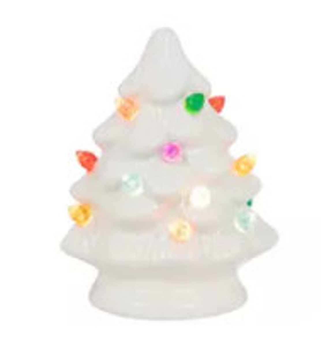 Mini Ceramic Light up Christmas Tree - Etsy