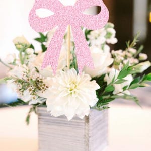 Bow Floral Picks, Baby Shower Bow Picks, Birthday Decoration, Bridal ...