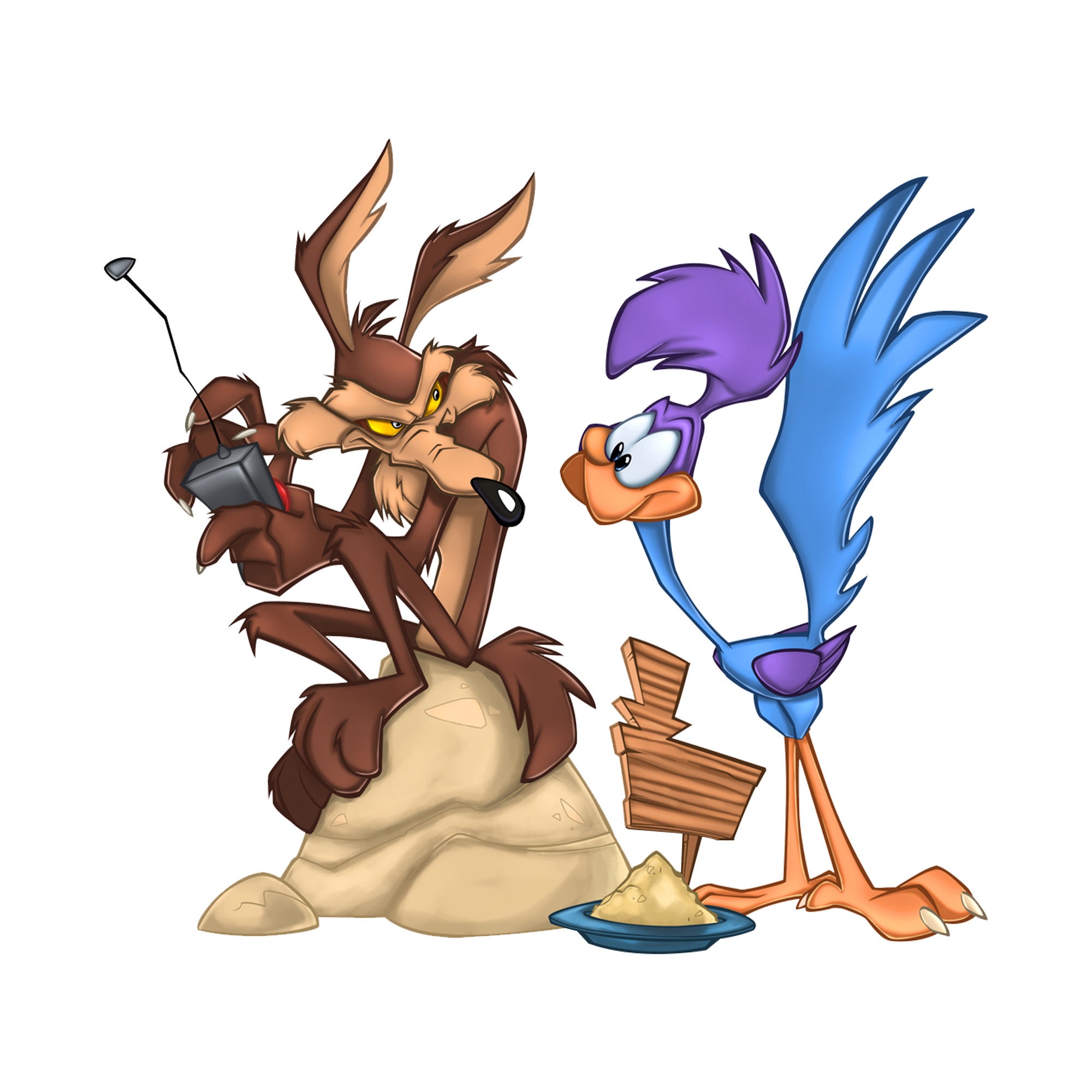 Wile E Coyote And The Road Runner Clipart Png Images 300dpi Etsy